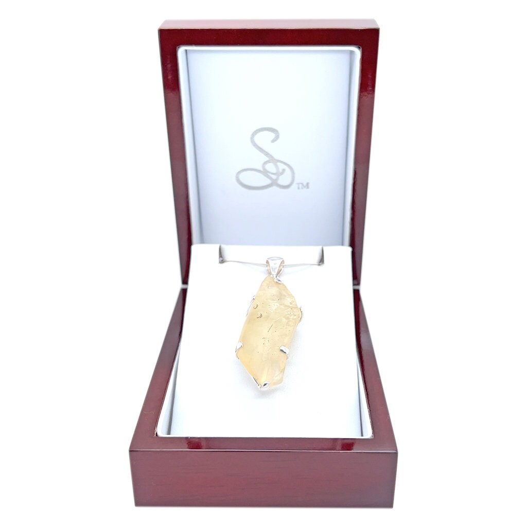 Stones Desire Libyan Desert Tektite Stone Pendant Necklace - Etsy