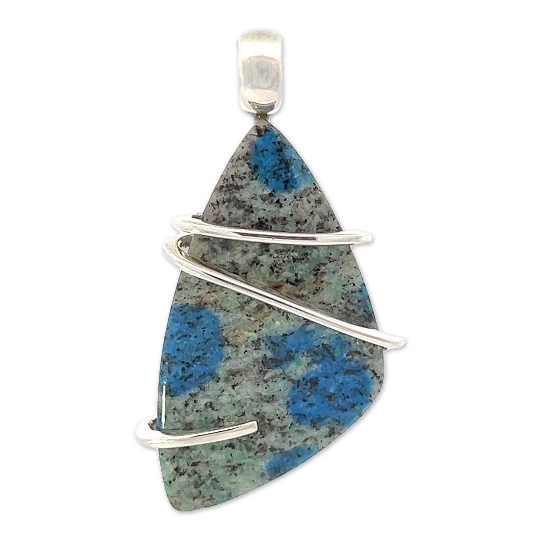 Stones Desire K2 Granite Azurite Pendant Necklace (22