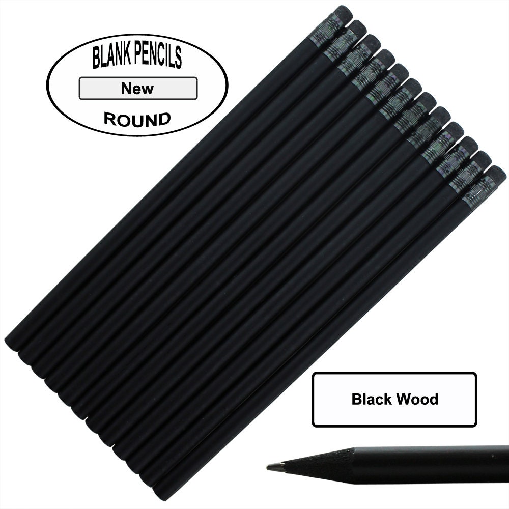 Ezpencils Round Pencils Non-personalized 2HB School Office Blanks Non ...