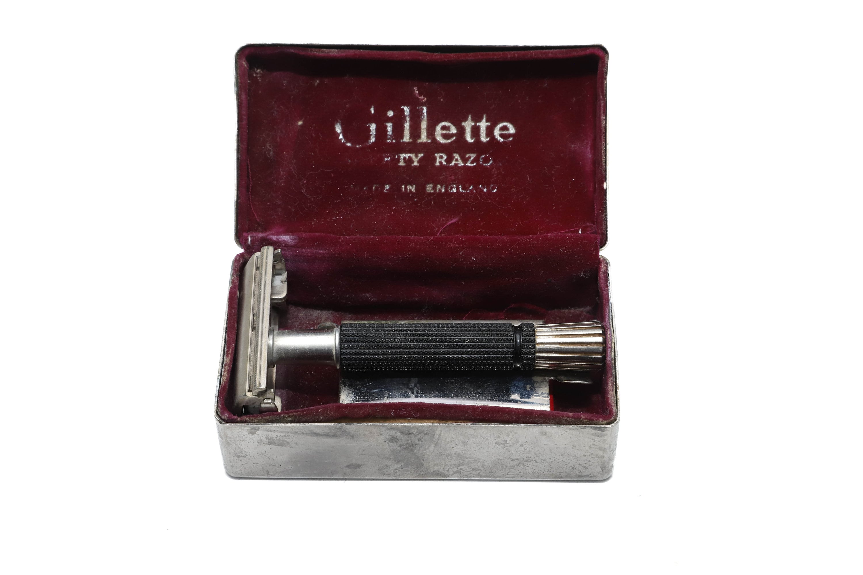 Gillette Safety Razor With Case and Two Blades - Etsy
