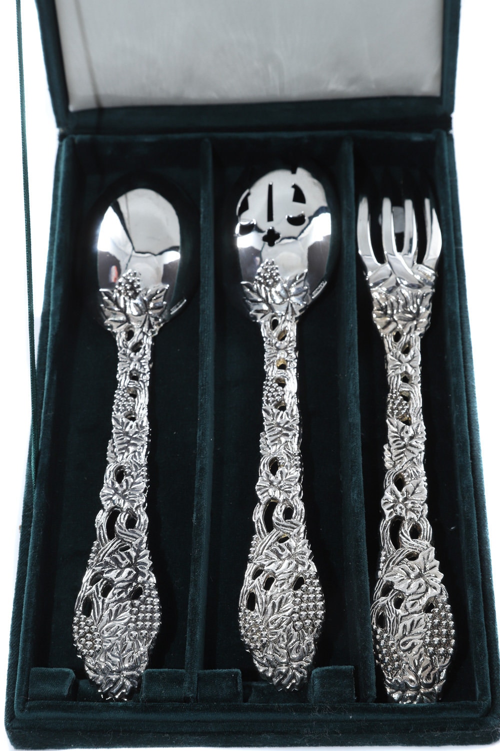 Neiman Marcus Godinger Fancy Silverplate Three Piece Serving | Etsy