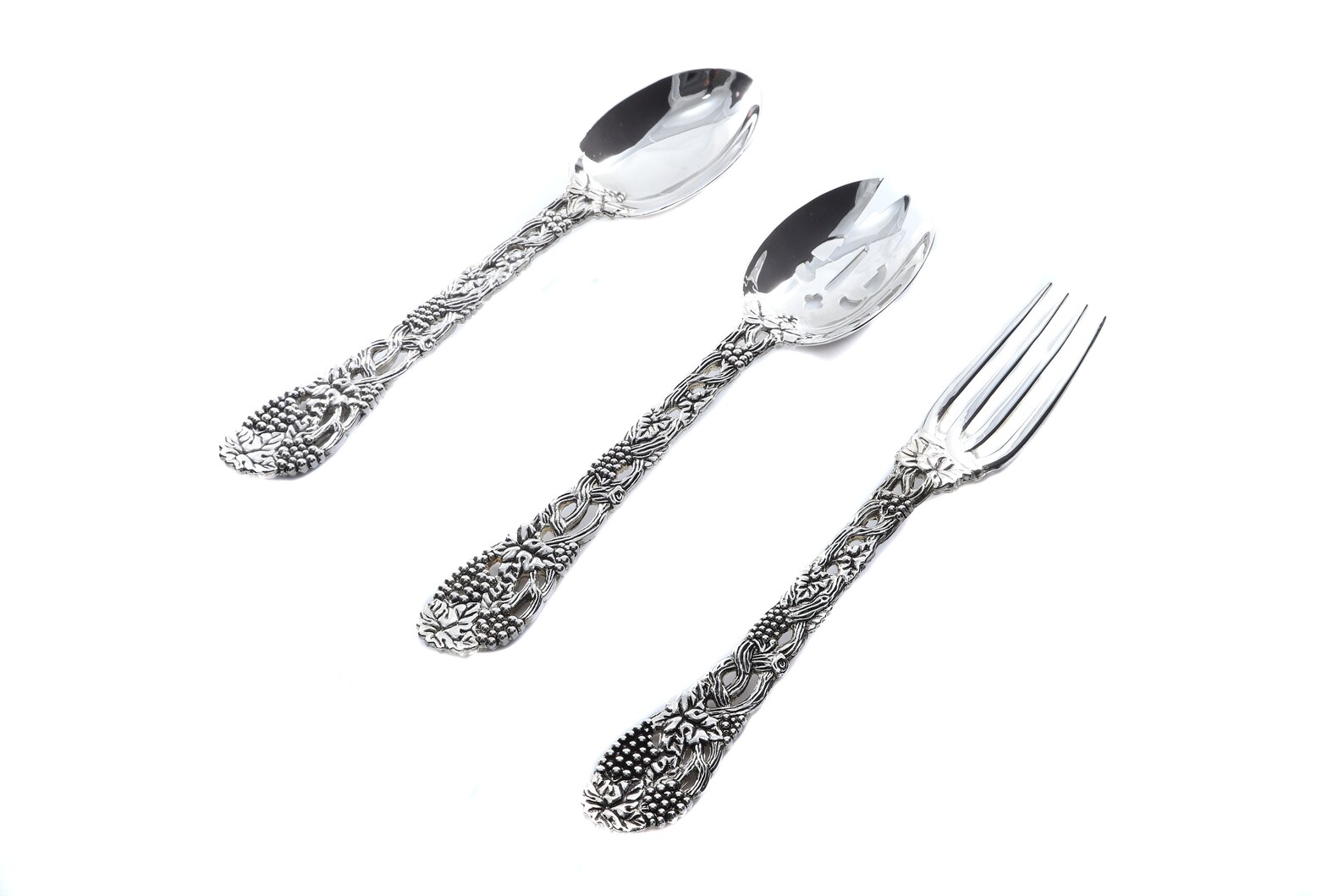 Neiman Marcus Godinger Fancy Silverplate Three Piece Serving | Etsy