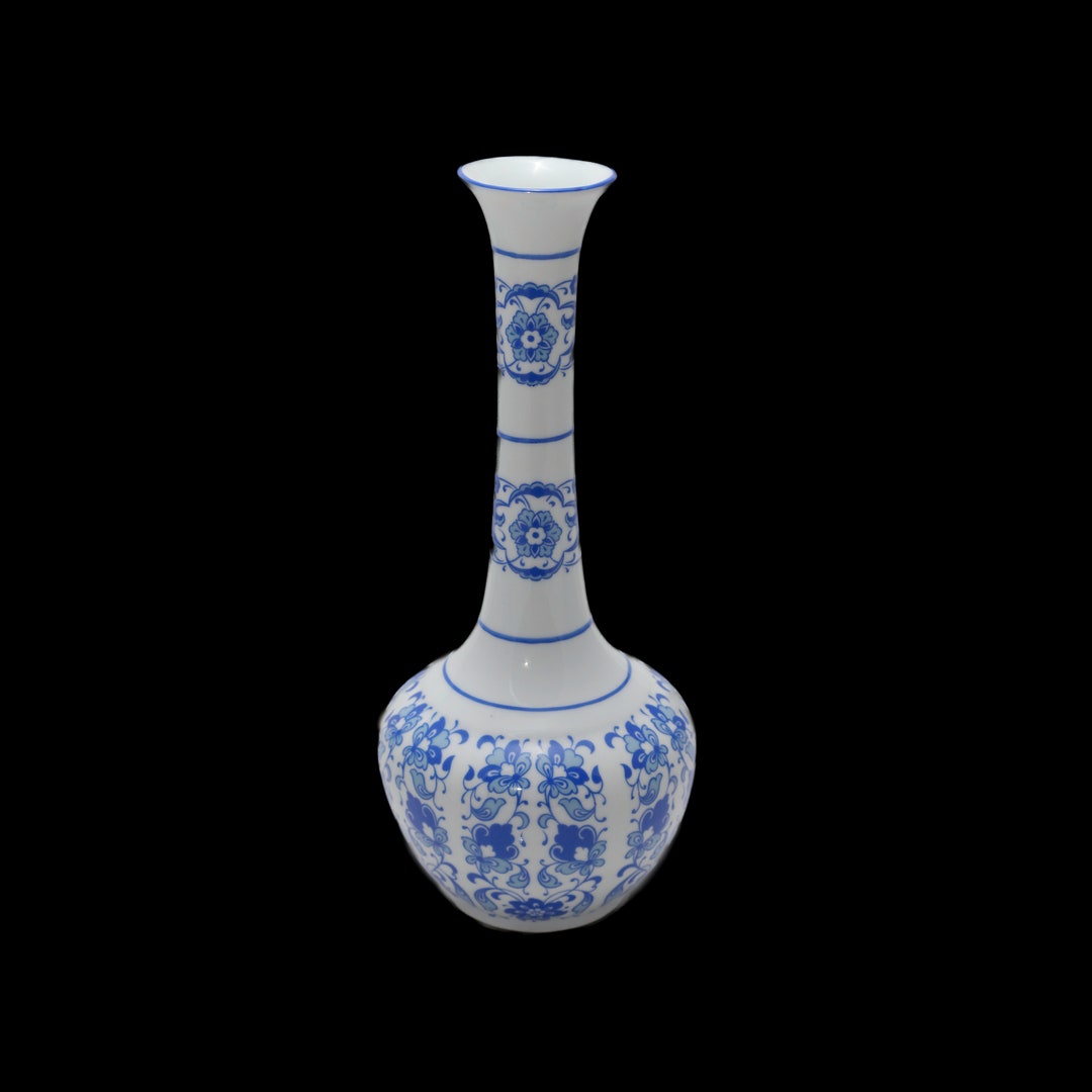 Turkish Vase Kutahya Porselen Blue and White With Presentation Box - Etsy