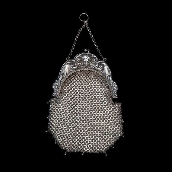 Antique Sterling Silver Mesh Coin Purse Whiting And D… - Gem