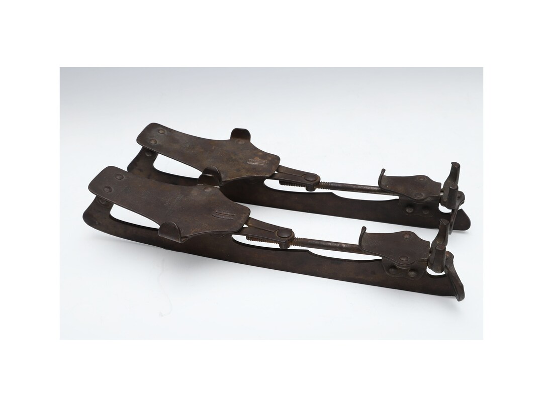 Antique Ice Skates Metal 1800’s - Etsy