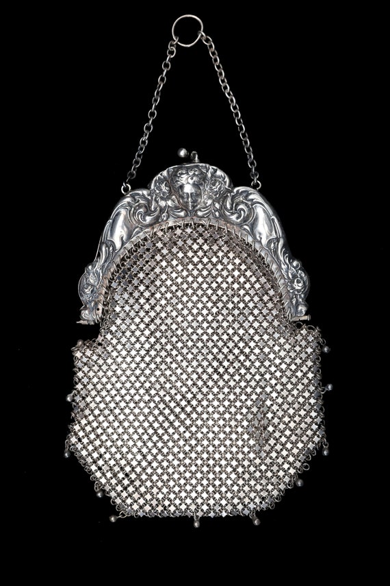 Antique Sterling Silver Mesh Coin Purse Whiting And D… - Gem