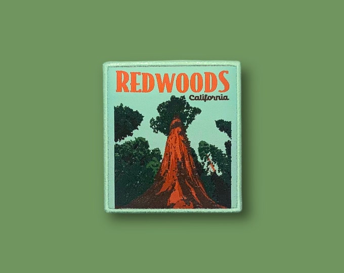 I Walked Among the Redwoods Official Souvenir Patch Muir Woods National Monument Yosemite Park ...