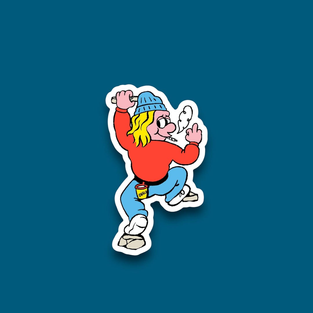 Smoking Bum Sticker | Waterproof Sticker - Etsy