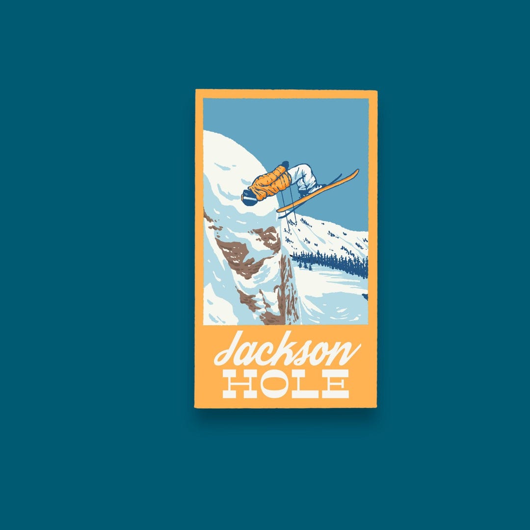 Jackson Hole Sticker | Waterproof Sticker - Etsy