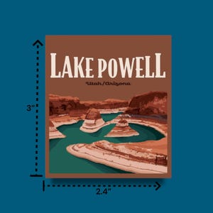 Lake Powell, Utah/arizona- Poster Sticker | Waterproof Sticker - Etsy