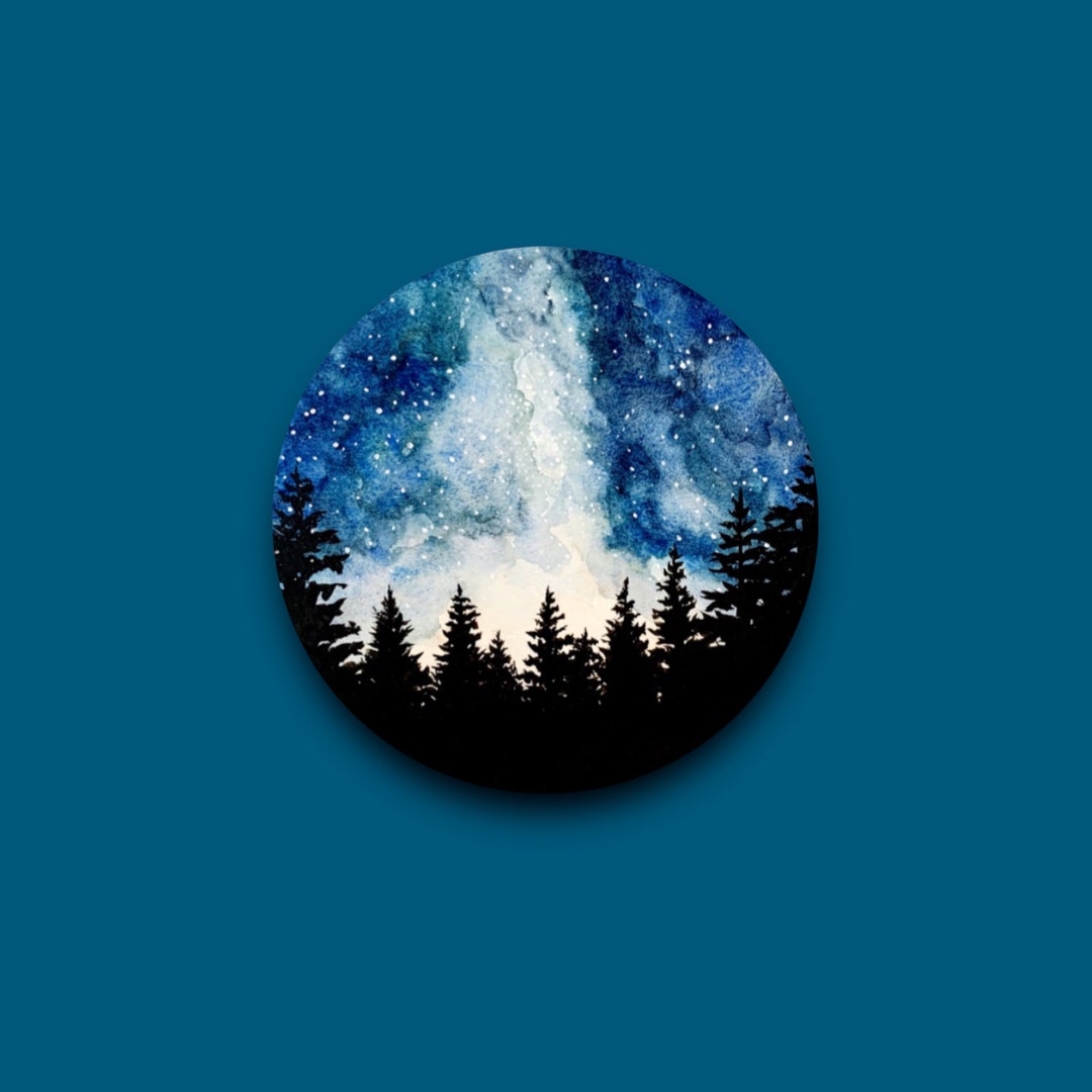 Starry Night Vinyl Sticker | Waterproof Sticker - Etsy