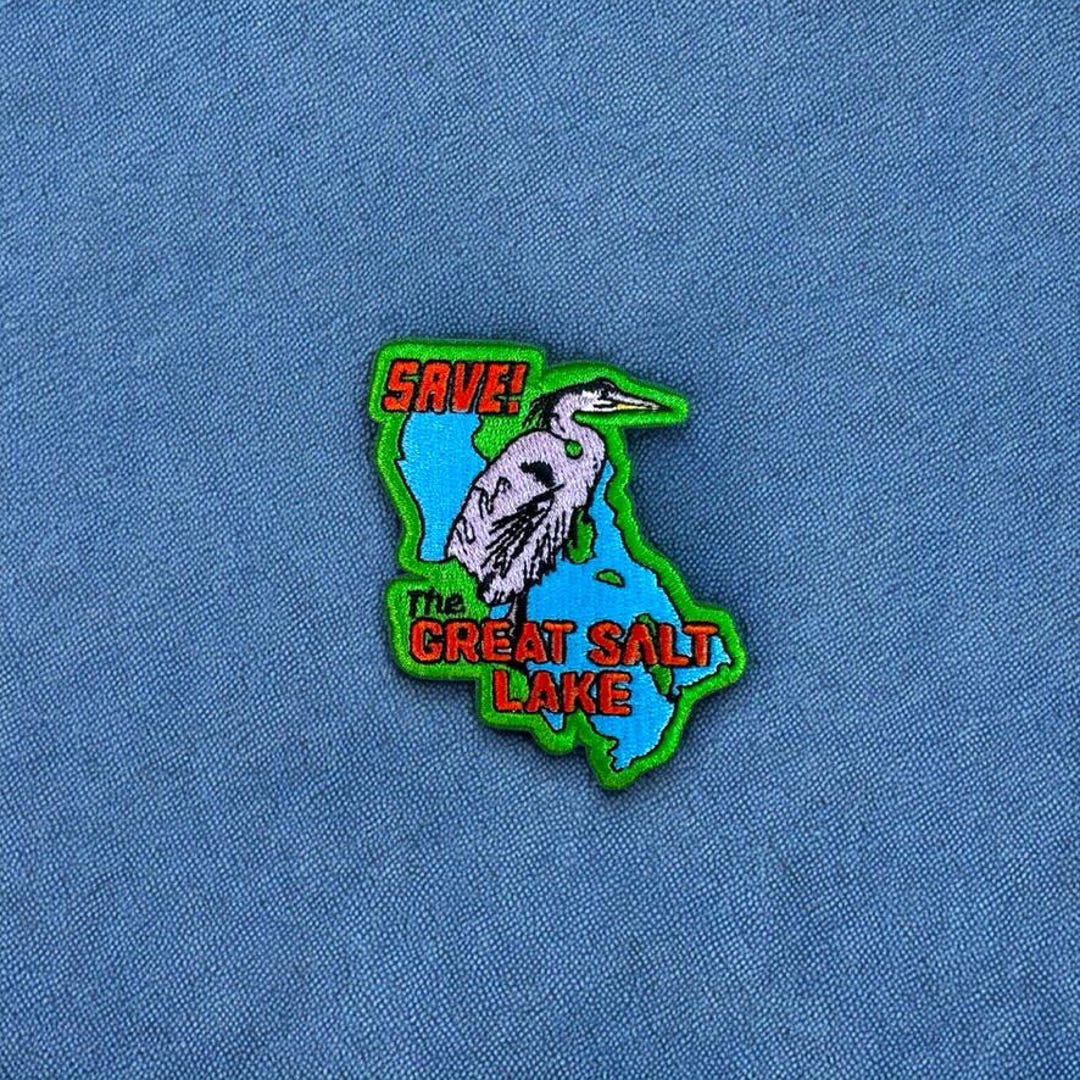 Save the Great Salt Lake Patch | Iron on Backing - Etsy