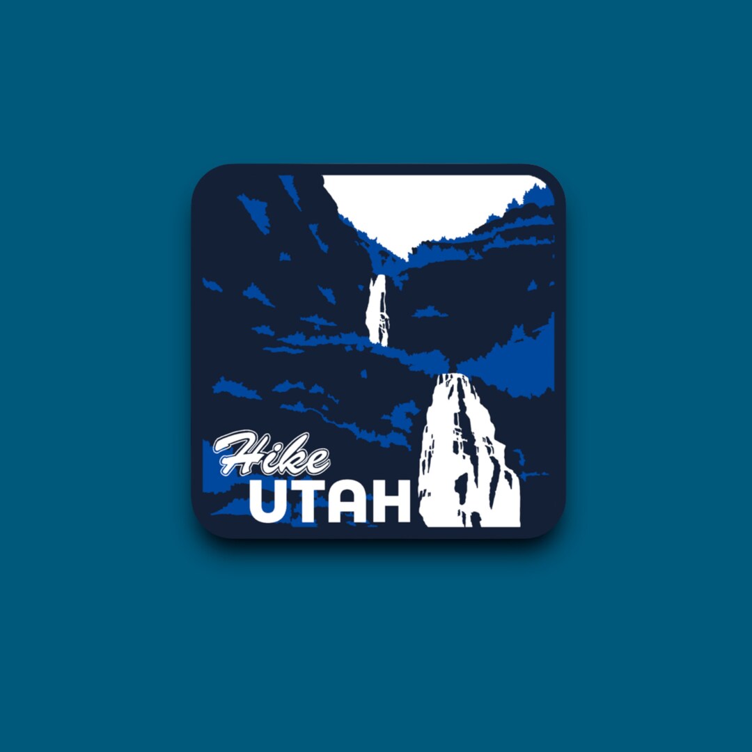 Hike Utah Sticker | Waterproof Sticker - Etsy