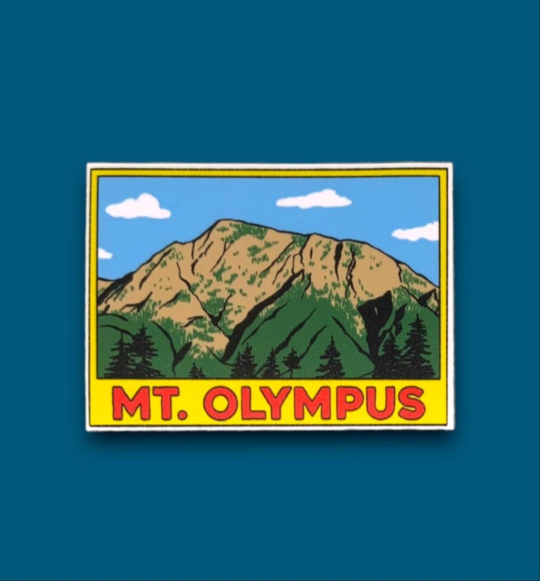 Mt. Olympus | Waterproof Sticker - Etsy