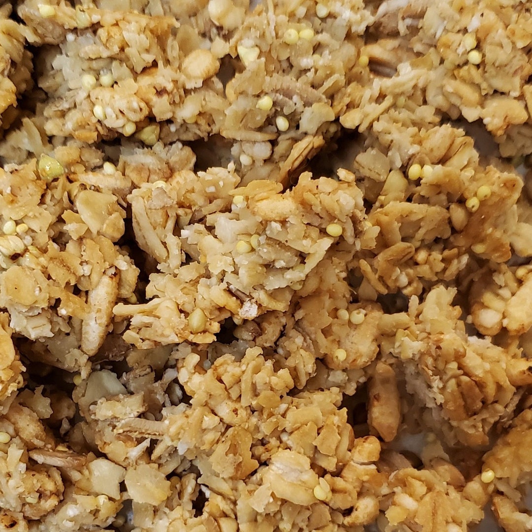 7-grain Granola - Healthy, Fresh-baked, Vegan, Organic, Sweetened Only ...