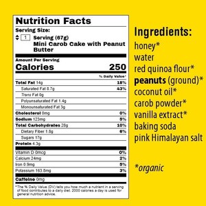 Mini Carob Cakes With Peanut Butter Swirls, Fresh-baked - Healthy ...