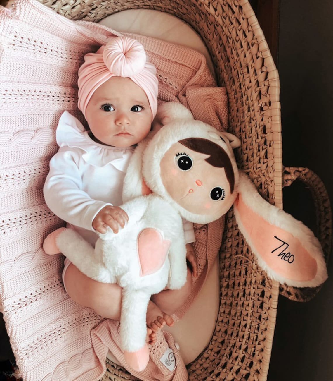 Personalized Metoo Cream Bunny Doll 48cm With Name - Etsy