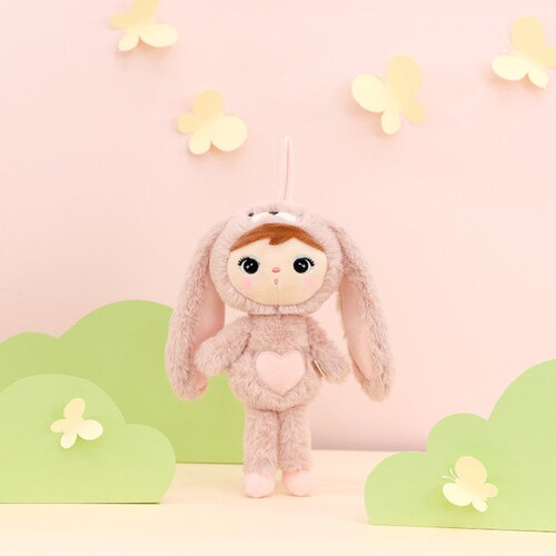 Personalized Metoo Grey/pink Bunny Doll 48cm With Name - Etsy