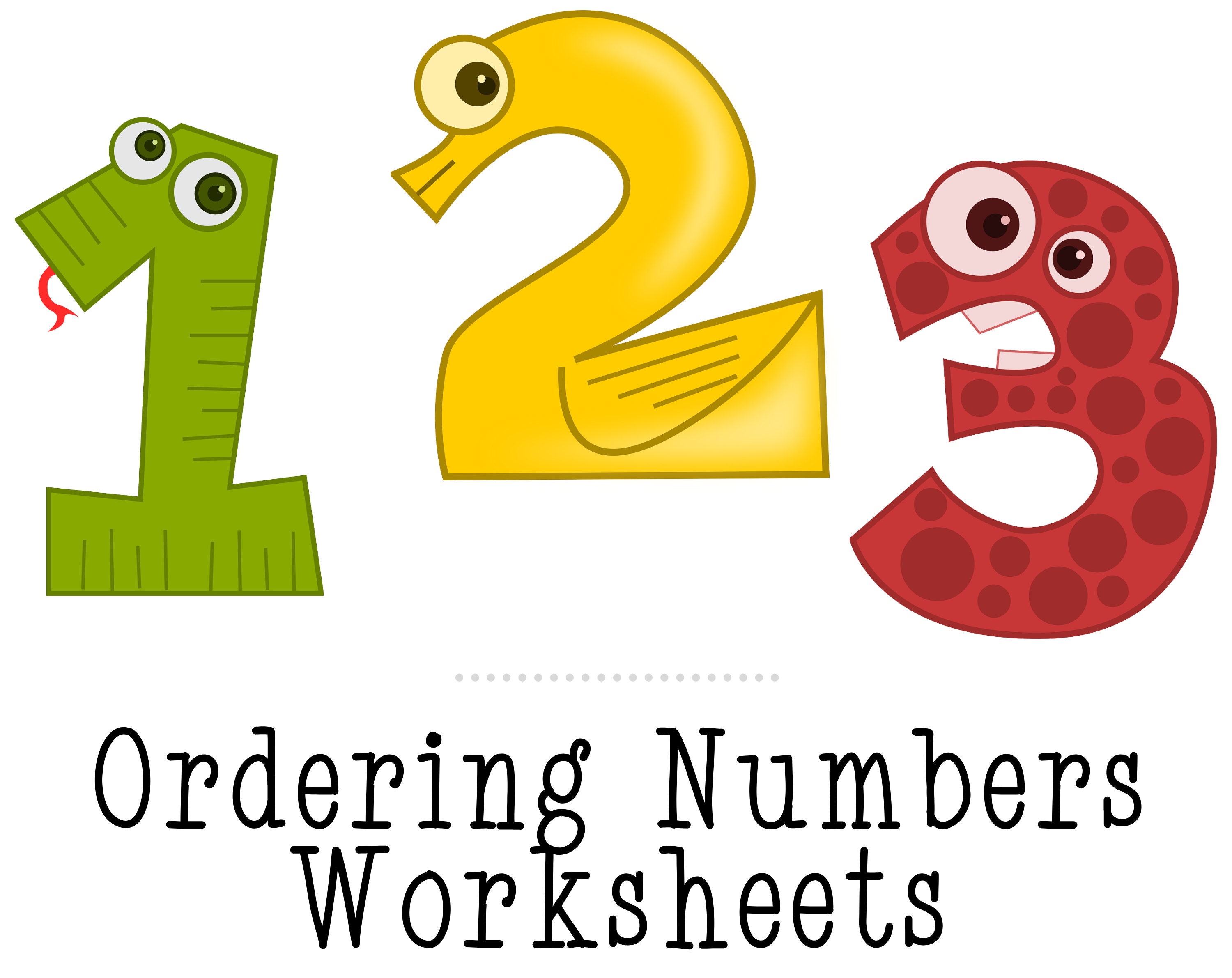 Ordering Numbers Printables, Montessori Math for Preschool to ...