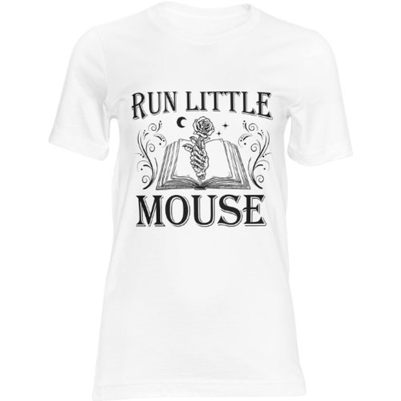 RUN LITTLE MOUSE T-shirt | Book Lover, Mouse Design, Haunted Adeline ...