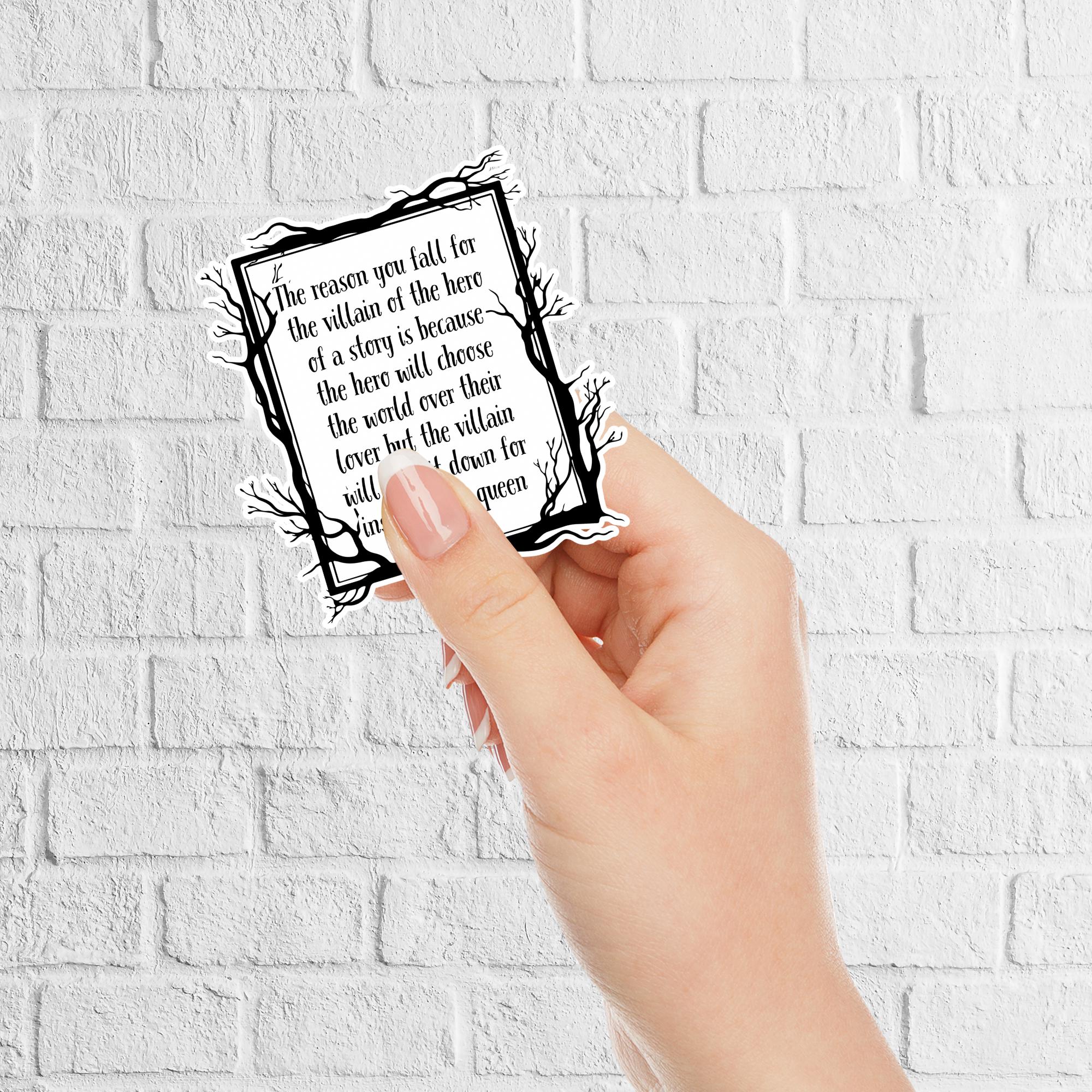 Dark Romance Sticker Bundle: Book Quotes, Hearts, Flowers & Coffee ...