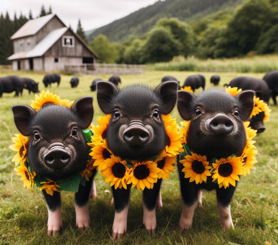 Pigs With Sunflowers Tumbler Wrap - Etsy