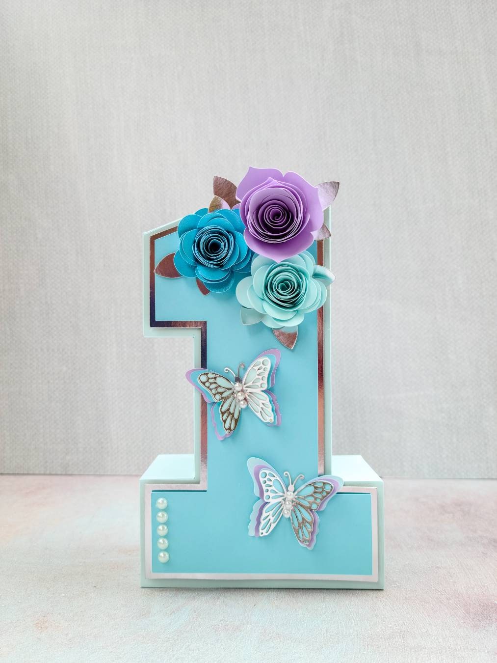 Butterfly Theme Birthday, 3D Butterfly Number, Customized 3D Numbers ...