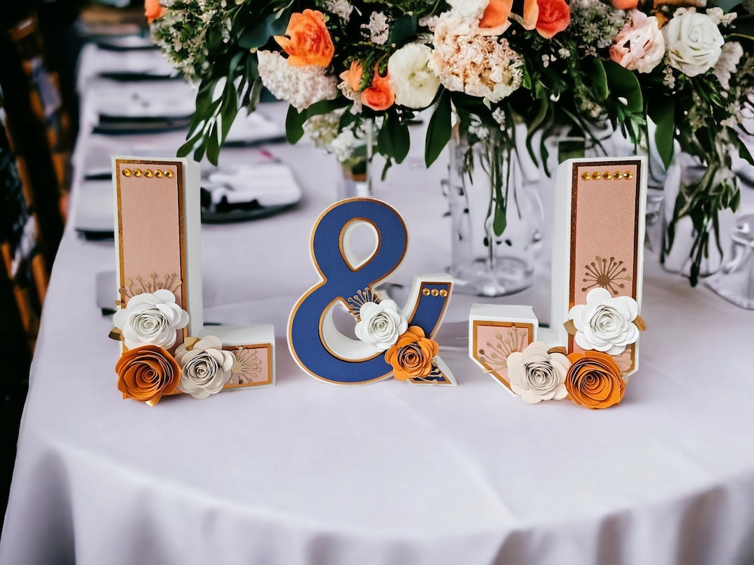 Wedding Custom 3D Letters | Wedding Decor | Table Centerpieces ...