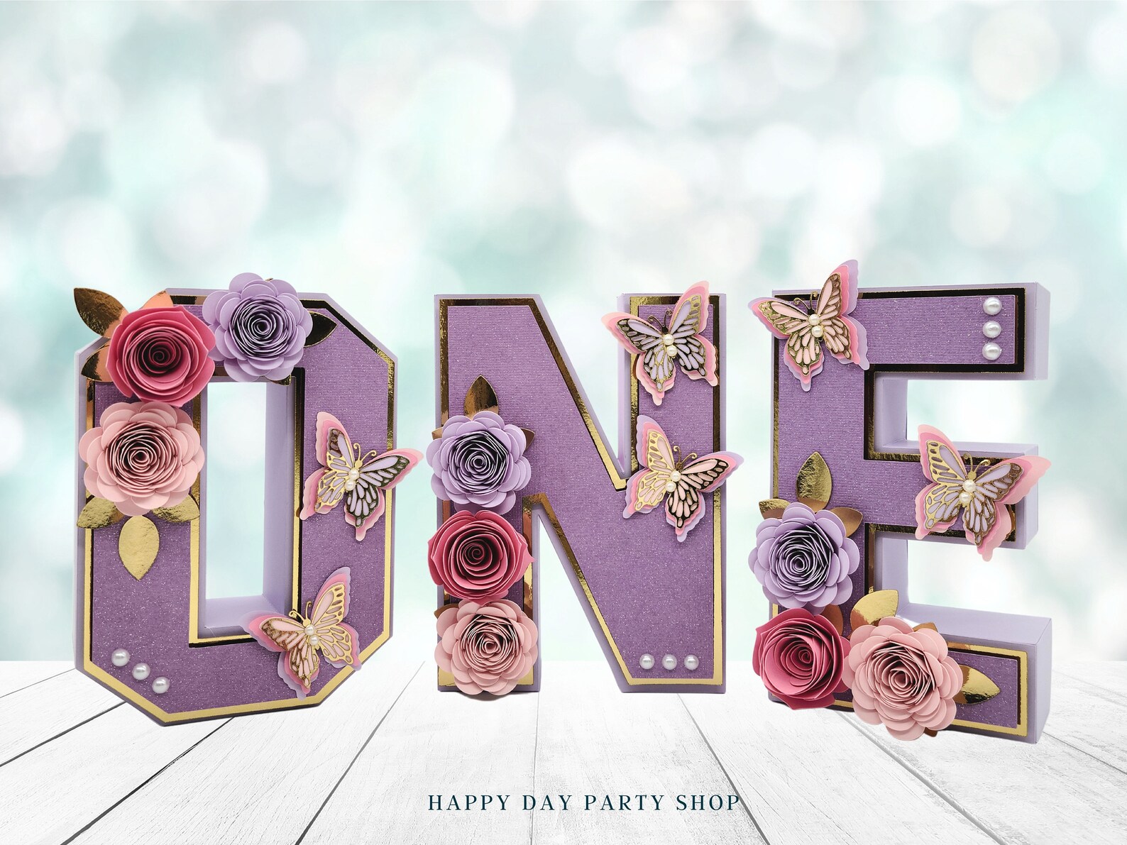 One 3d Letters. First Birthday Letters. 1st Birthday Party Decorations ...