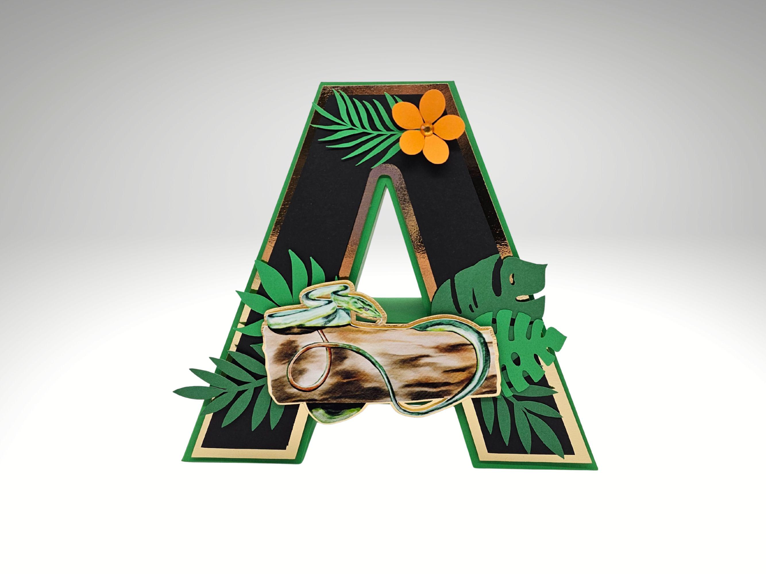 Custom Reptile 3D Letters, Reptile Birthday Party Decorations, Reptile ...