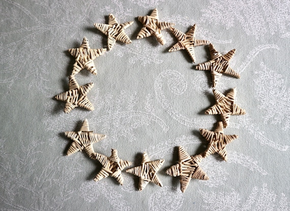 Natural Small Vine Stars pack of 12 | Etsy
