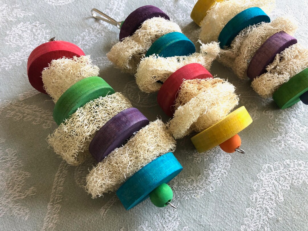 Luffa Lifesaver - KD Pine, Loofah/luffa Toy -chinchilla/rat/degu/rabbit ...