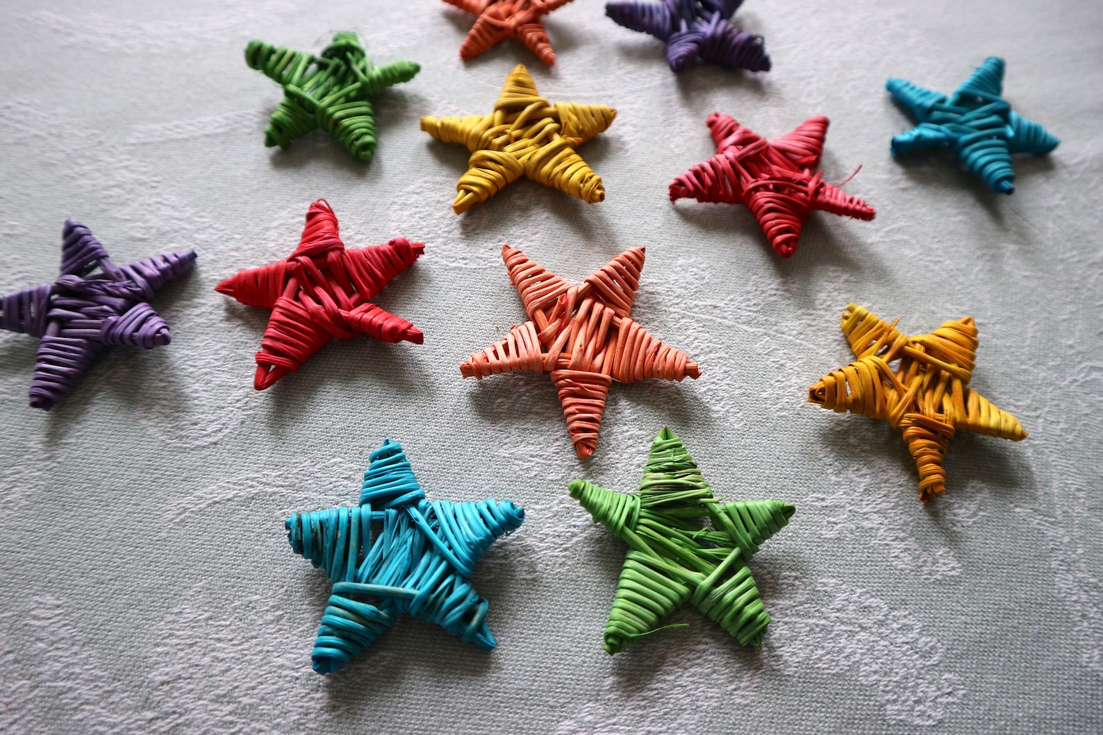 Colored Small Vine Stars pack of 12 | Etsy