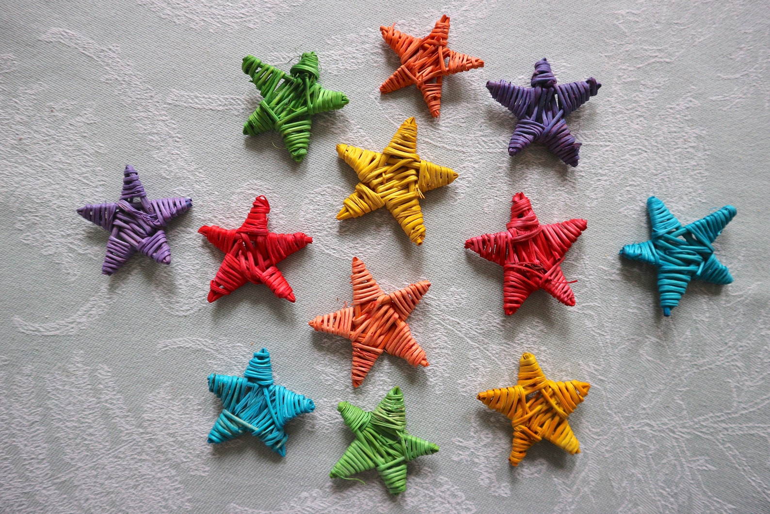 Colored Small Vine Stars pack of 12 | Etsy