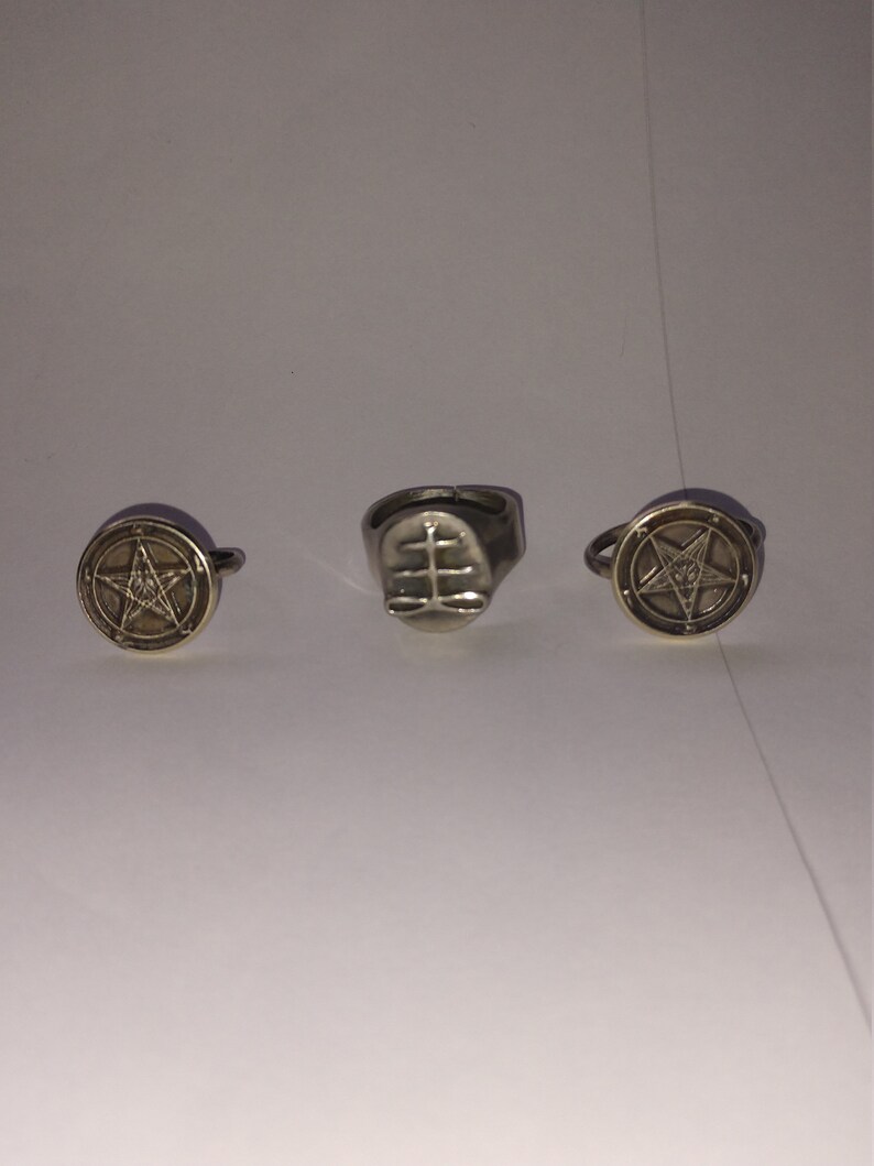 Satanic Rings 3 - Etsy