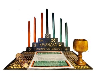 Kwanzaa Kinara Celebration Set 11-piece - Etsy