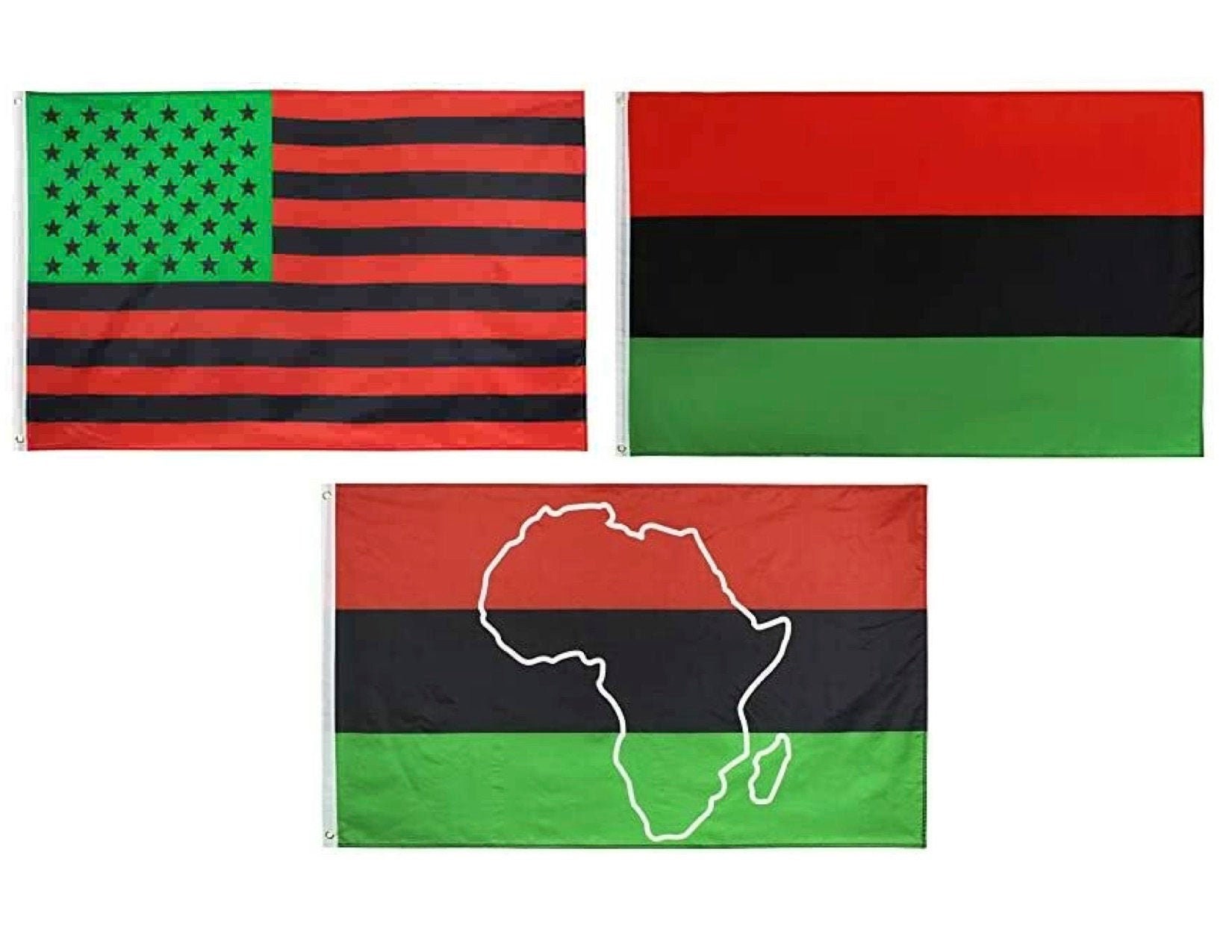 3 x 5 Bandera Panafricana para Juneteenth Kwanzaa Orgullo | Etsy