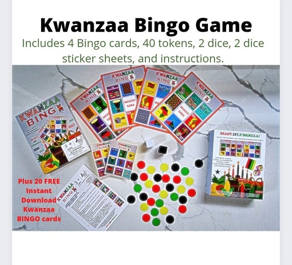 Kwanzaa Bingo Game Kwanzaa Activities Gifts Games for - Etsy