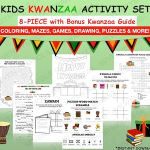 Kwanzaa Activity and Coloring Book for Kids" Unlimited Games, Puzzles ...