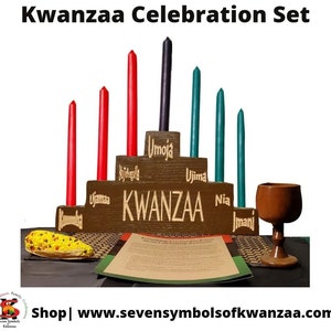 Kwanzaa Kinara Celebration Set- Kwanzaa, 7 Principles of Kwanzaa ...