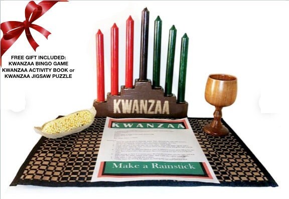 Kwanzaa Kinara Celebration Set 11-piece - Etsy