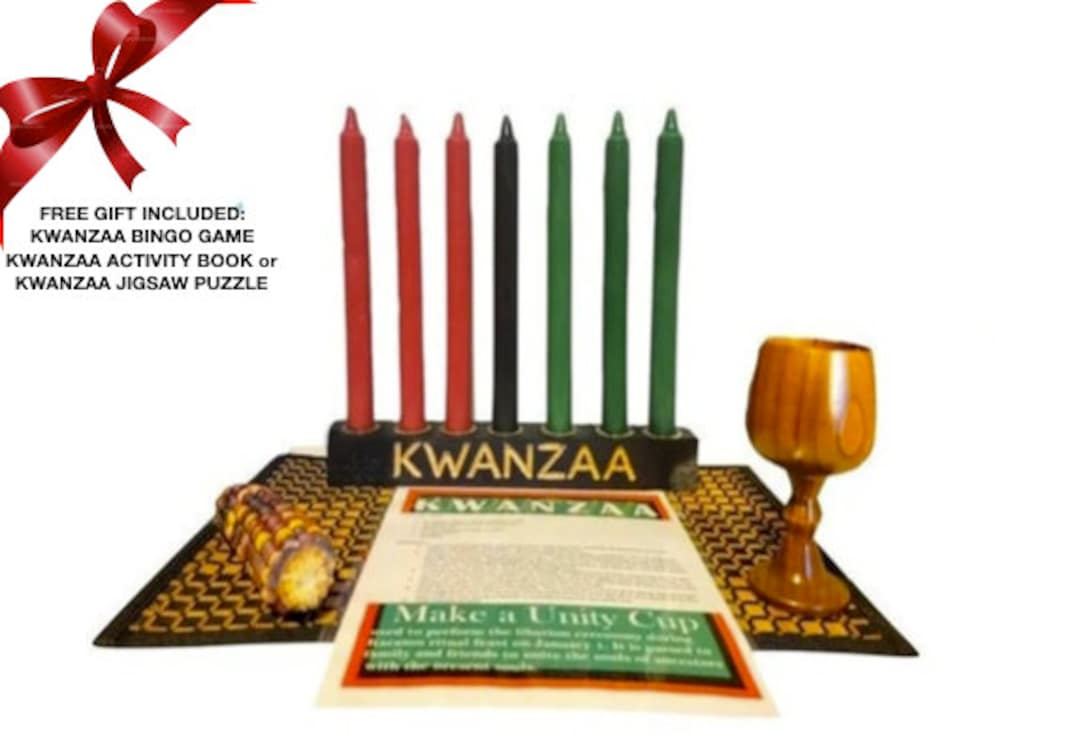 Kwanzaa Kinara Celebration Set Kwanzaa Engraved 11-piece - Etsy
