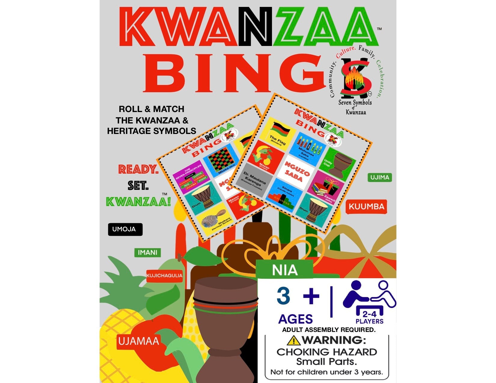 Kwanzaa Bingo Game Kwanzaa Activities Gifts Games for | Etsy