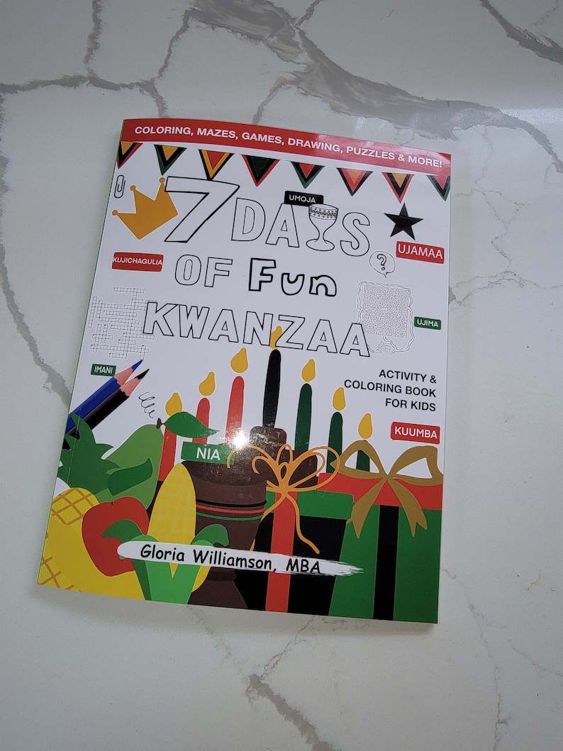Kwanzaa Activity and Coloring Book for Kids Unlimited - Etsy
