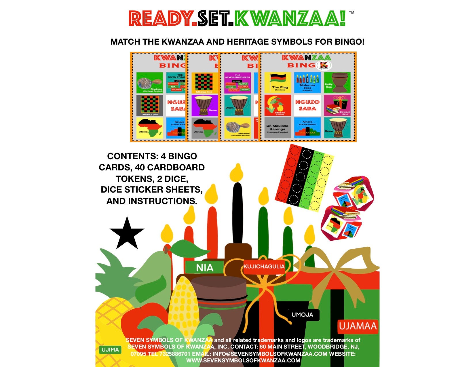 Kwanzaa Bingo Game Kwanzaa Activities Gifts Games for | Etsy