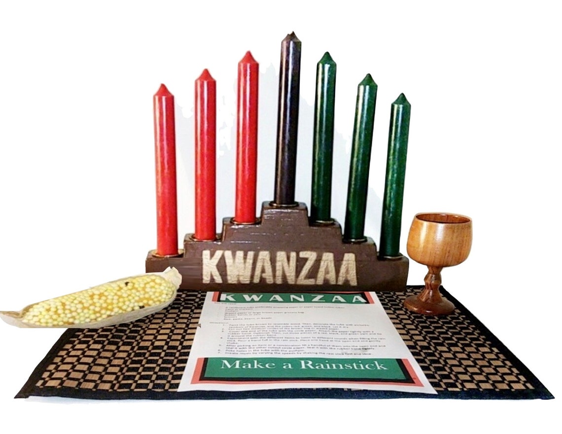 Kwanzaa Kinara Celebration Set 11-piece - Etsy