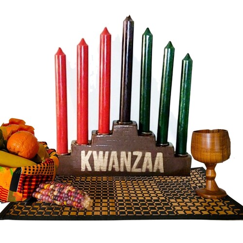 Kwanzaa Kinara Celebration Set Kwanzaa Engraved 11-piece - Etsy