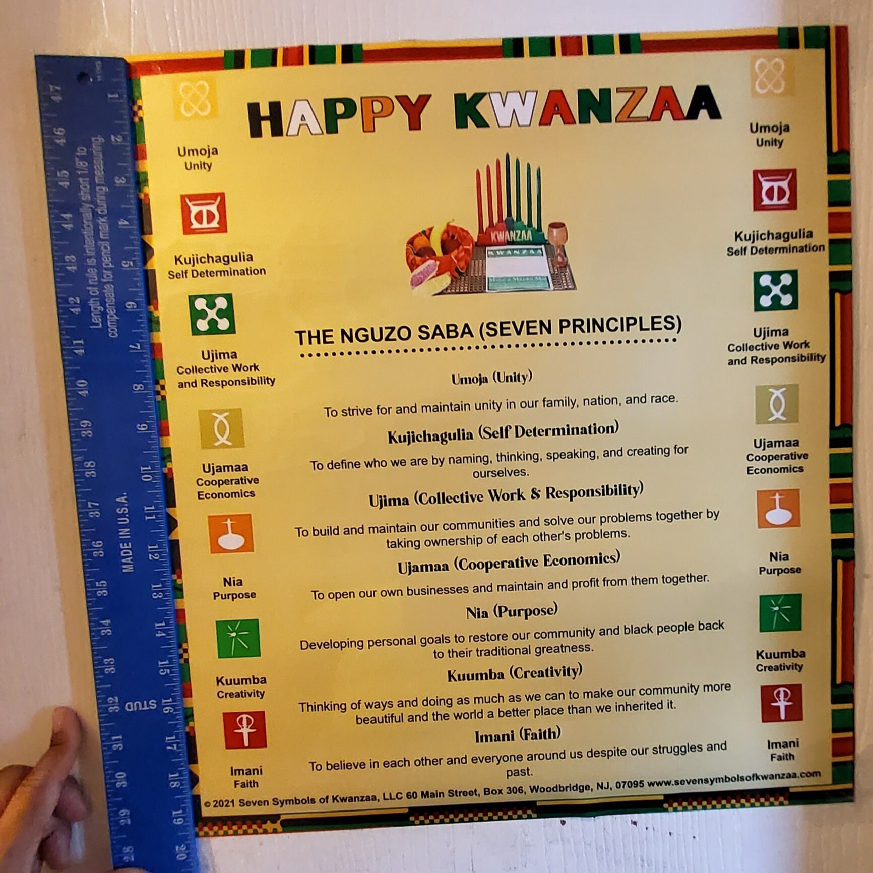 Kwanzaa Poster 18X20 Print - Etsy