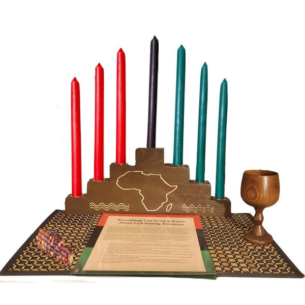 Kwanzaa Kinara Set - Etsy