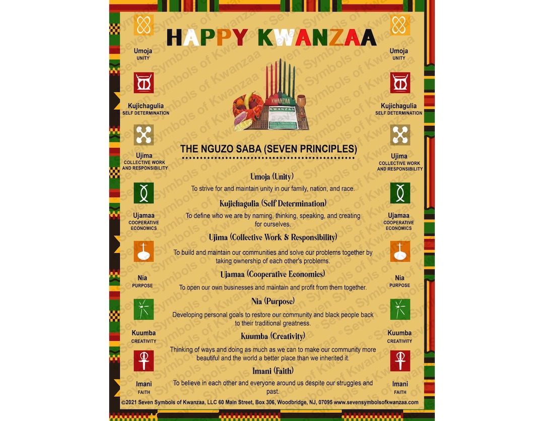 Kwanzaa Poster 18X20 (instant Download) - Etsy
